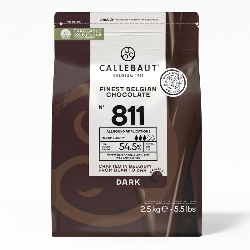 Callebaut 811 Dark Chocolate - 400g | 1kg | 2.5kg | 10kg – Baking ...