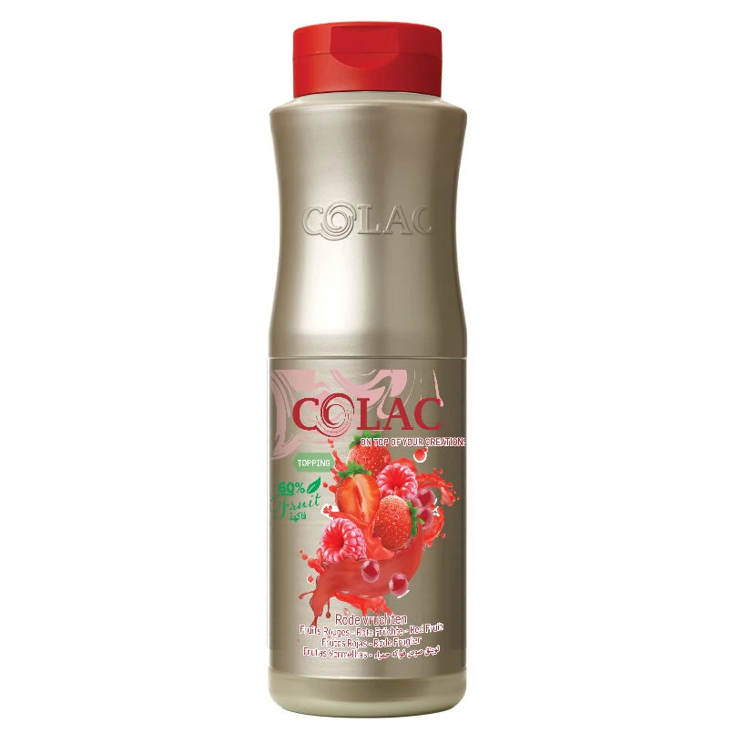 Colac Red Fruit Coulis; 60% Fruit 1kg – Baking Chocolate Co